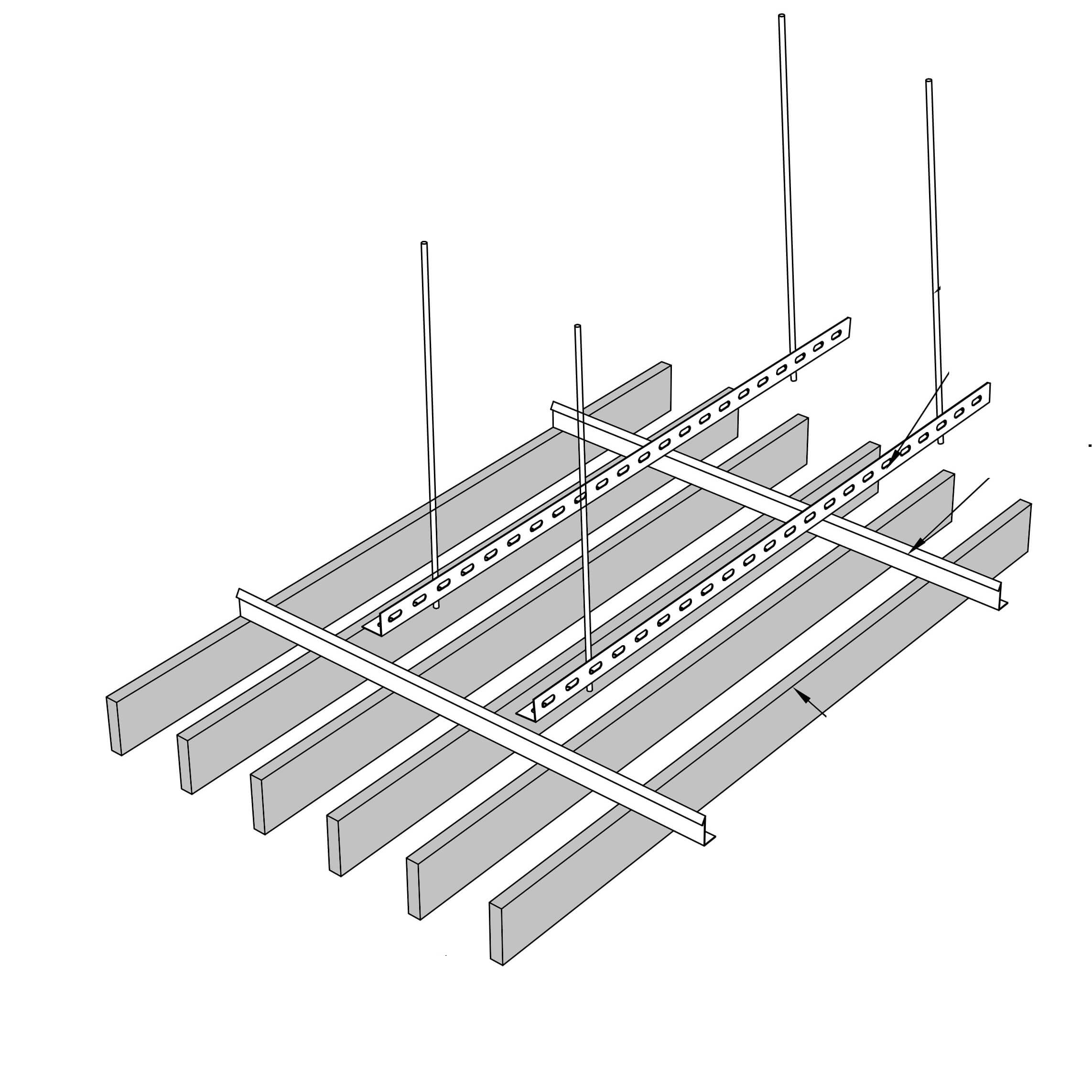 Hook On Ceiling Panel - Akçe Acoustic